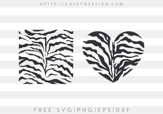 Free Zebra Pattern SVG Cut File - CALUYA DESIGN